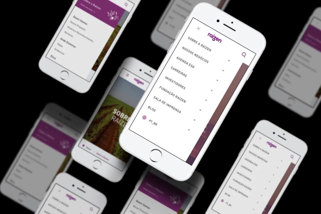 Site institucional: case Raízen | BASE Digital